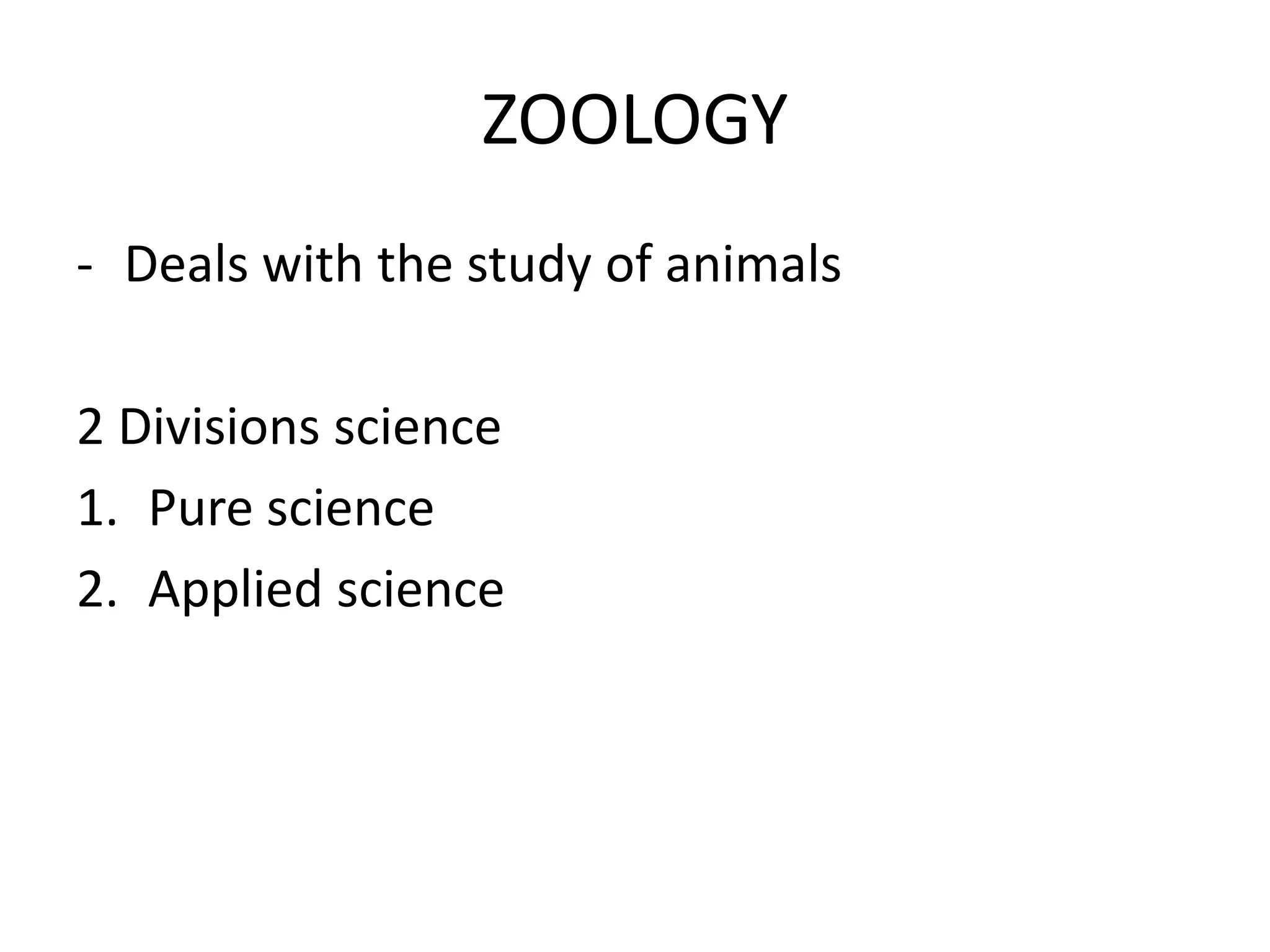GENERAL ZOOLOGY : an introduction to zoology | PPTX