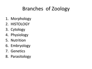 GENERAL ZOOLOGY : an introduction to zoology | PPTX