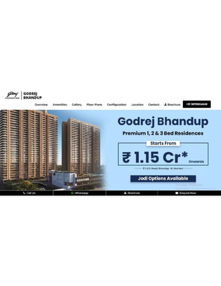 Godrej Nurture Bhandup - New Launch Luxury Homes | PDF | Retail ...