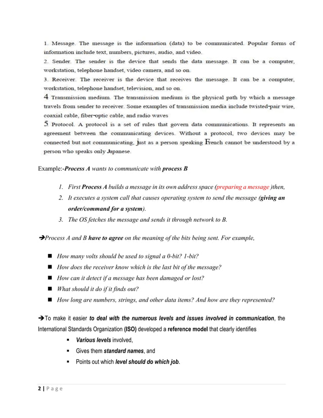 Introduction To Computer Network Lecture One Pdf