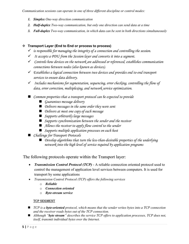 introduction to computer network lecture one | PDF