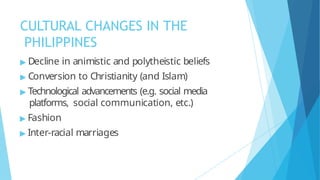 A. 1. Lesson 1 Cultural social and political changes in the philippines ...