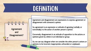AGREEMENT AND DISAGREEMENT BY ENGLISH CLUB. MATERI SMA KURIKULUM ...
