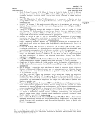 Harnessing Local Knowledge: Community Approaches To Diarrhea Treatment ...