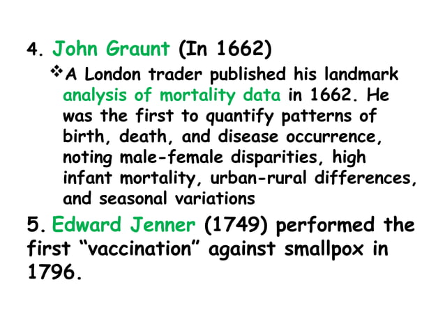 A. THE HISTORY OF EPIDEMIOLOGY.bbbbbbpptx | PPTX