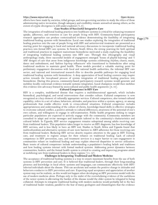 Traditional Healing Systems: A Pathway for Integrative HIV Care (www ...