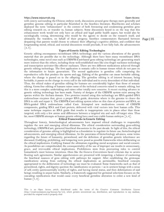 Exploring the Ethics of Genetic Editing in Humans (www.kiu.ac.ug) | PDF