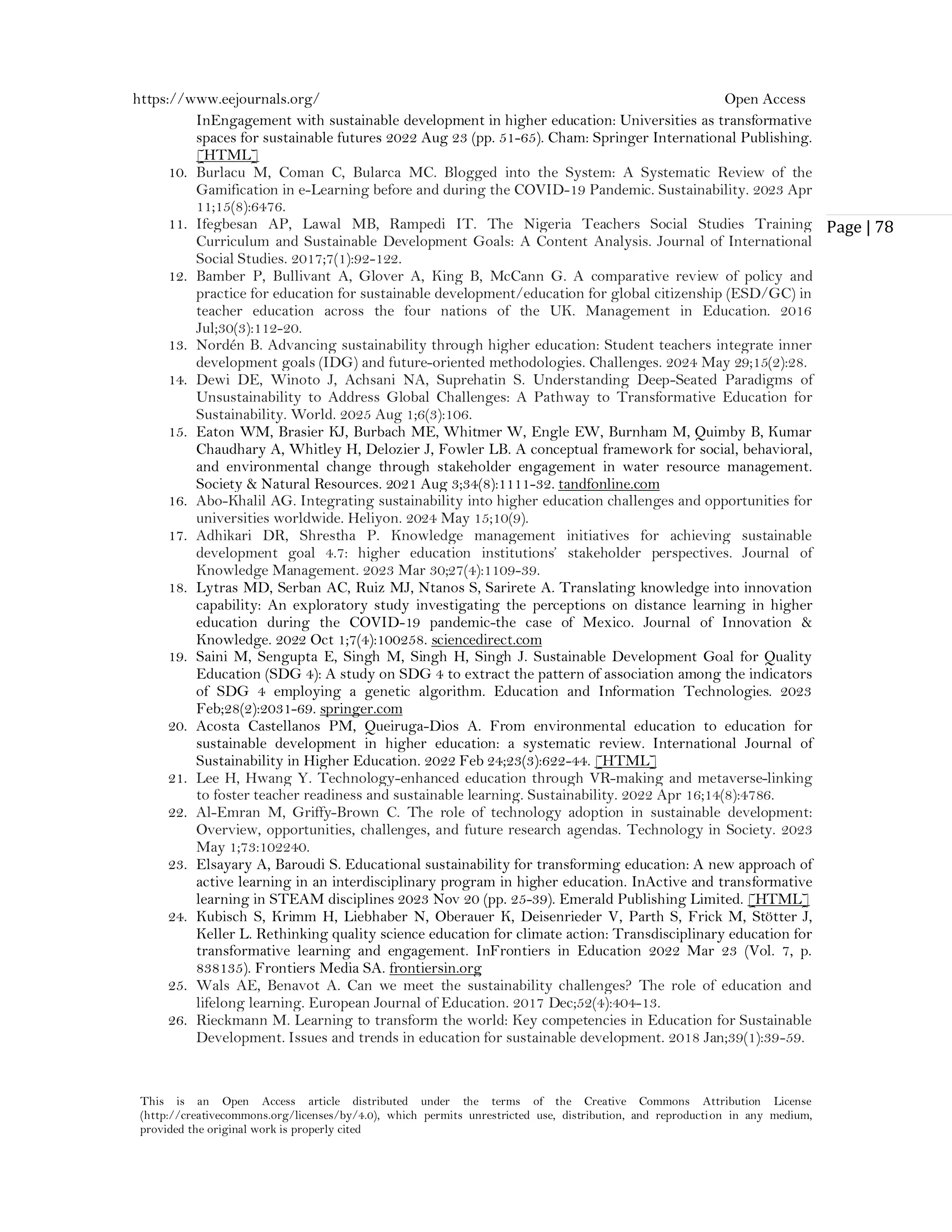 The Role of Education in Promoting Sustainability (www.kiu.ac.ug) | PDF