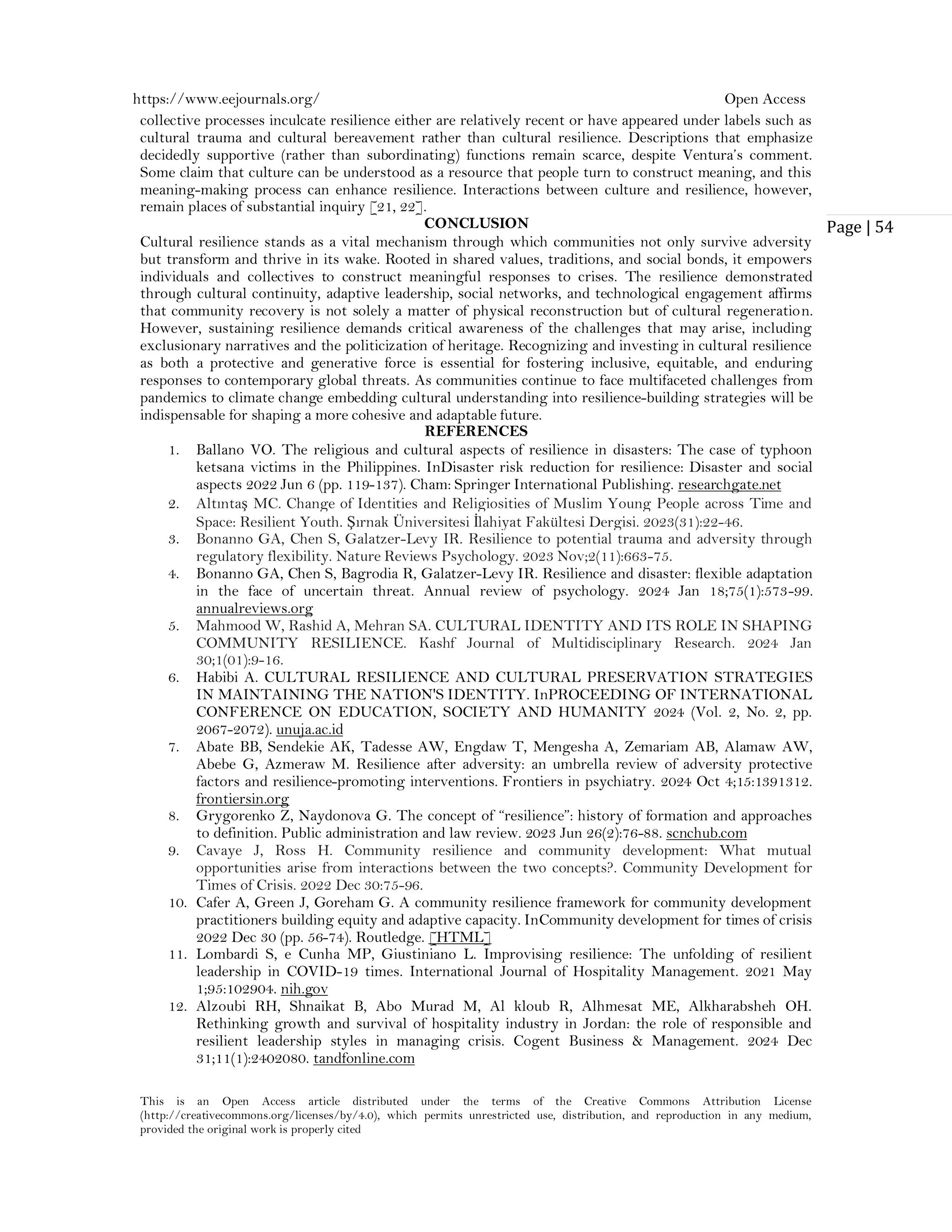 Cultural Resilience: Communities Overcoming Adversity (www.kiu.ac.ug) | PDF