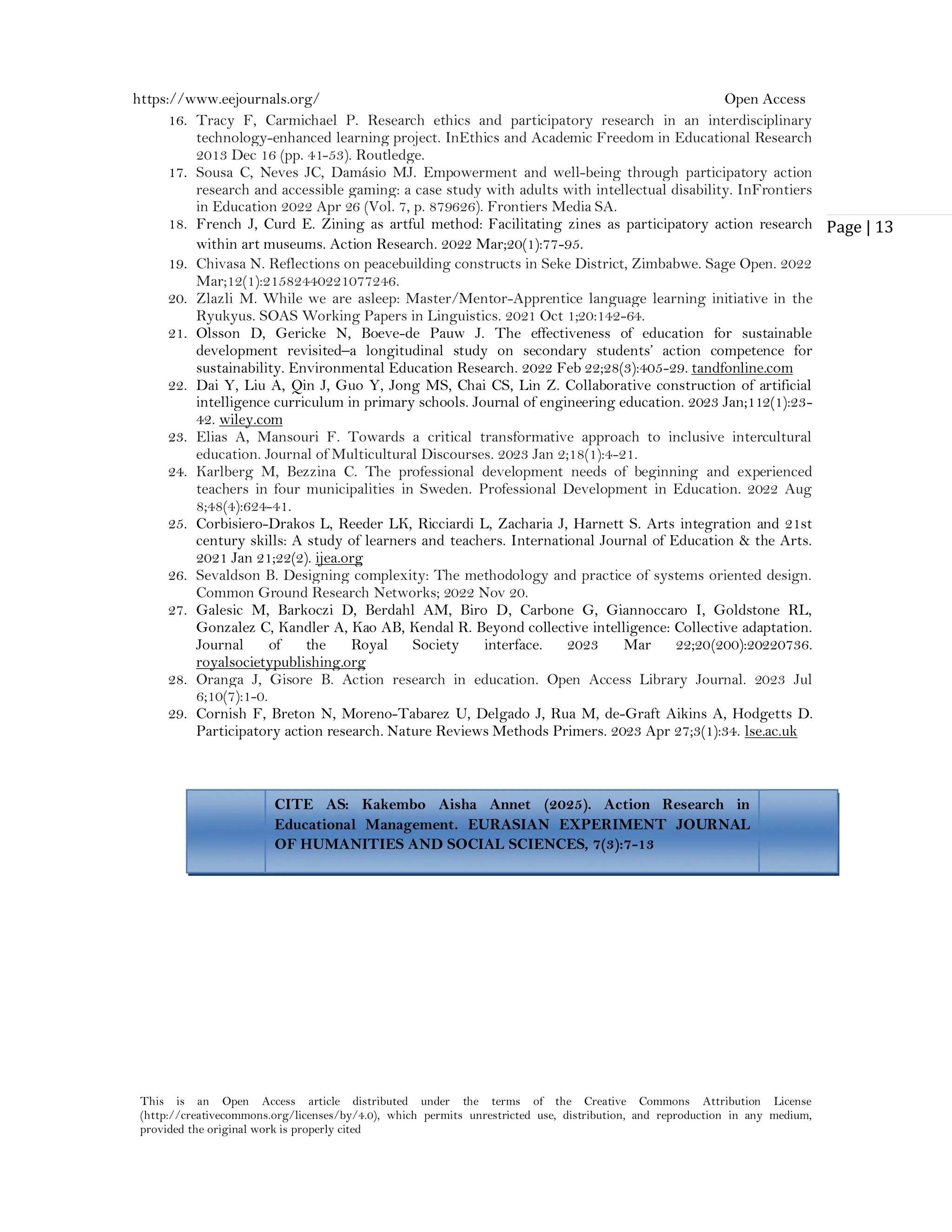 Action Research in Educational Management (www.kiu.ac.ug) | PDF