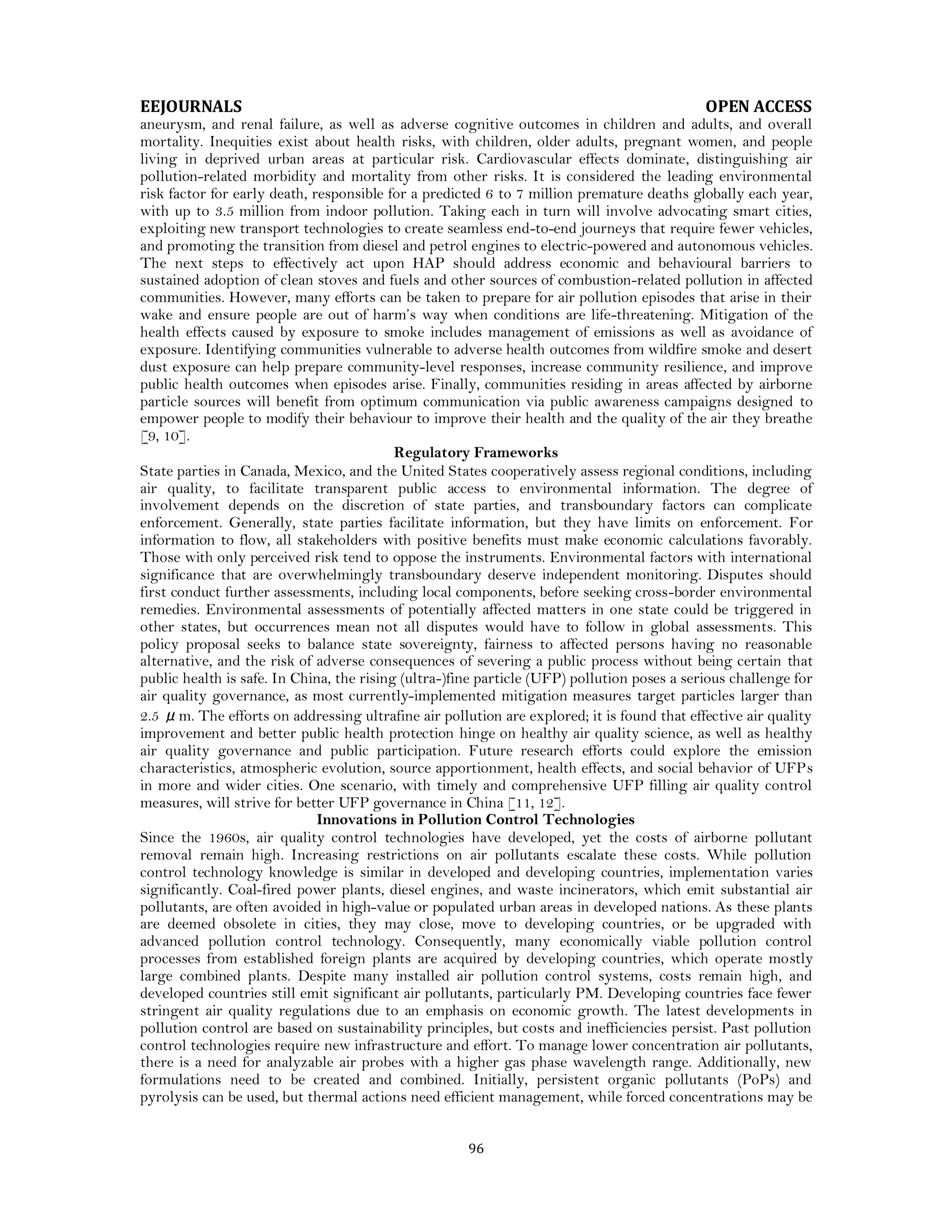 The Science of Air Quality: Innovations in Pollution Control (www.kiu.ac.ug) | PDF