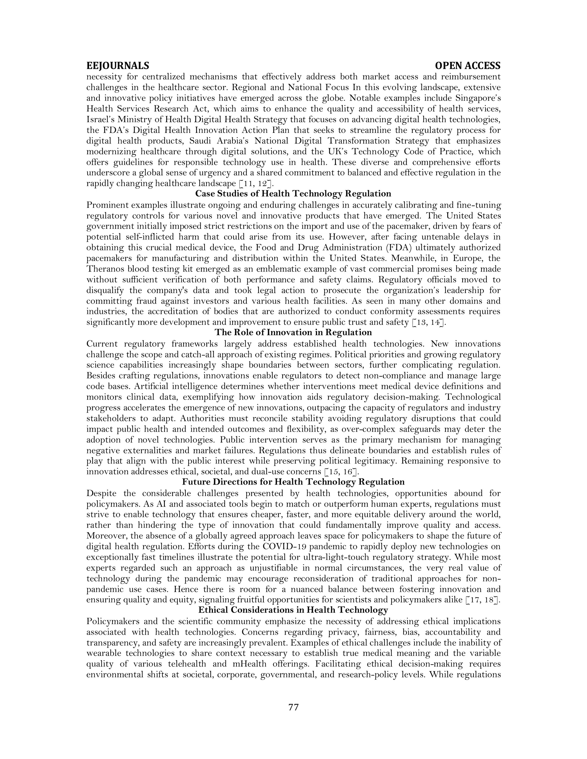 The Future of Health Technology Regulation (www.kiu.ac.ug) | PDF