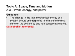 A.3 - Work, Energy and Power.pptx IB DP lesson | PPTX