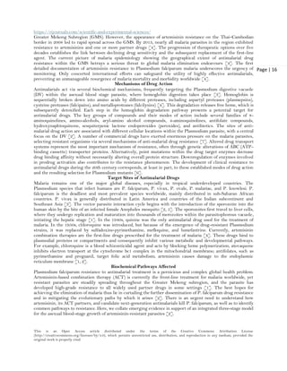Antimalarial Drug Resistance: A Synthesis of Evidence (www.kiu.ac.ug) | PDF