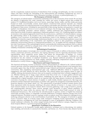 Cultural Analytics: Methods, Biases, and Interpretability in the ...