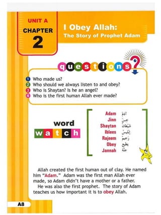 A 2 (i obey allah the story of prophet adam.) | PPTX