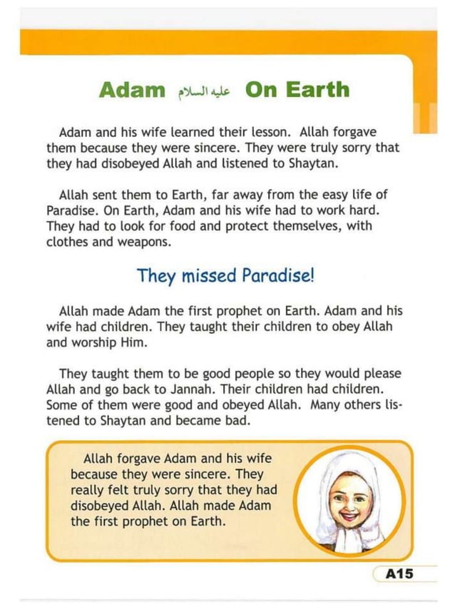 A 2 (i obey allah the story of prophet adam.) | PPTX | Islam | Religion ...