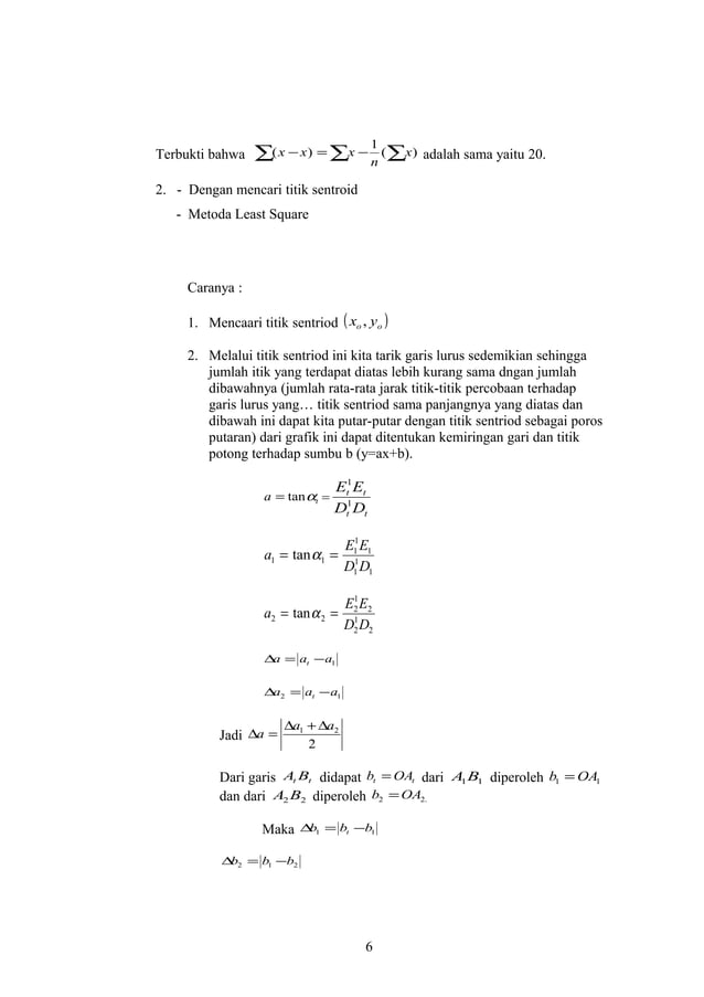 metode kuadrat terkecil | DOC