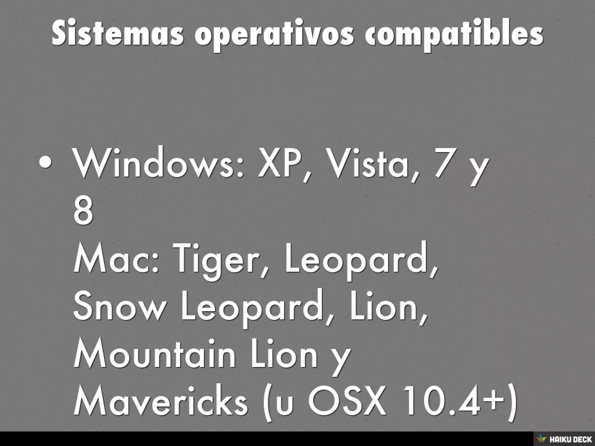Compatibilidad | PPT