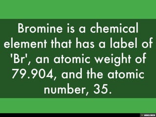 Bromine | PDF