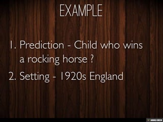 THE ROCKING HORSE WINNER by D.H Lawrence | PDF