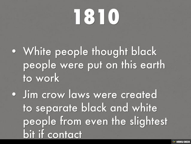 Jim Crow Laws | PDF
