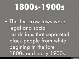 Jim Crow Laws | PDF