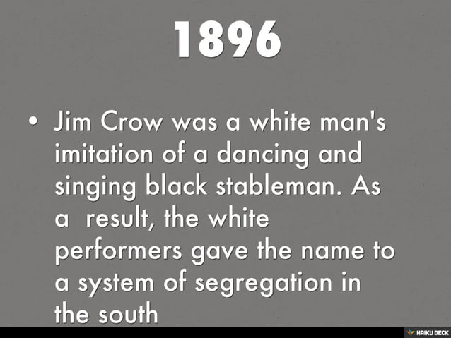 Jim Crow Laws | PDF