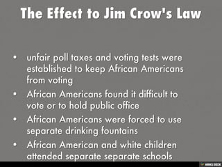 Jim Crow Laws | PDF