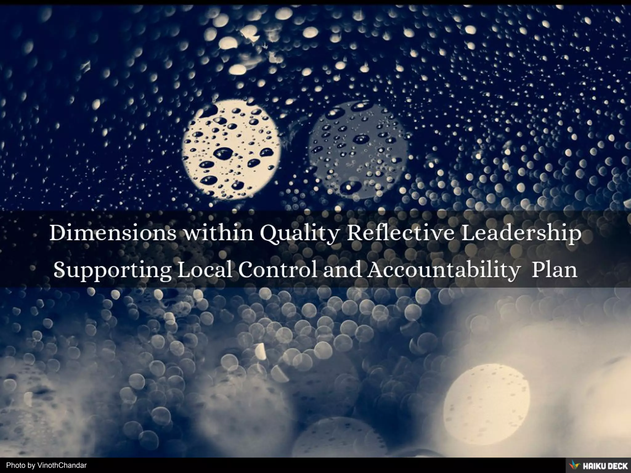 Dimensions within Quality Reflective Leadership | PDF