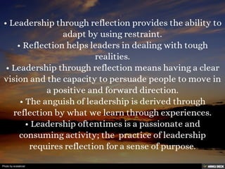 Dimensions within Quality Reflective Leadership | PDF
