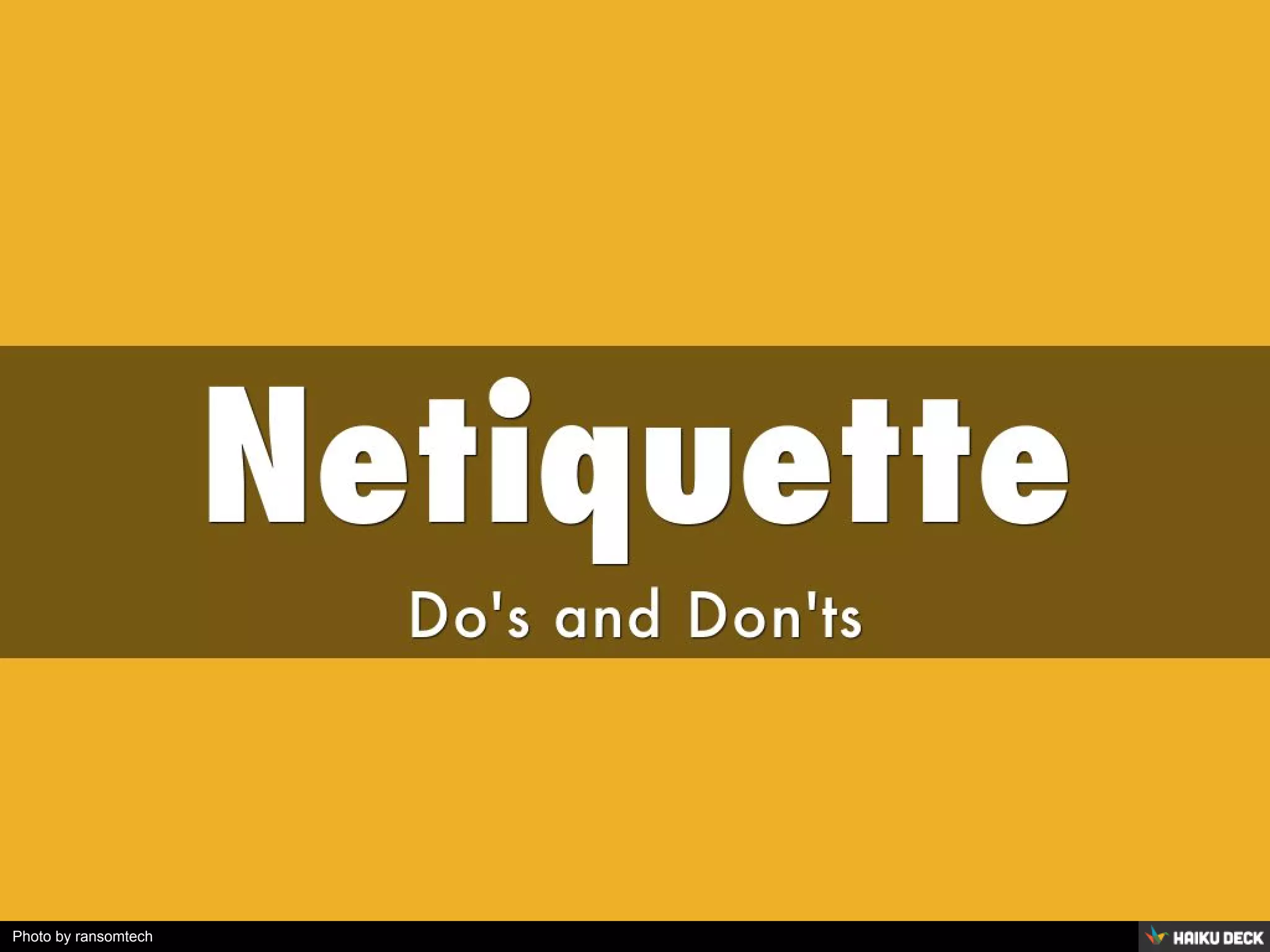 Netiquette | PPT