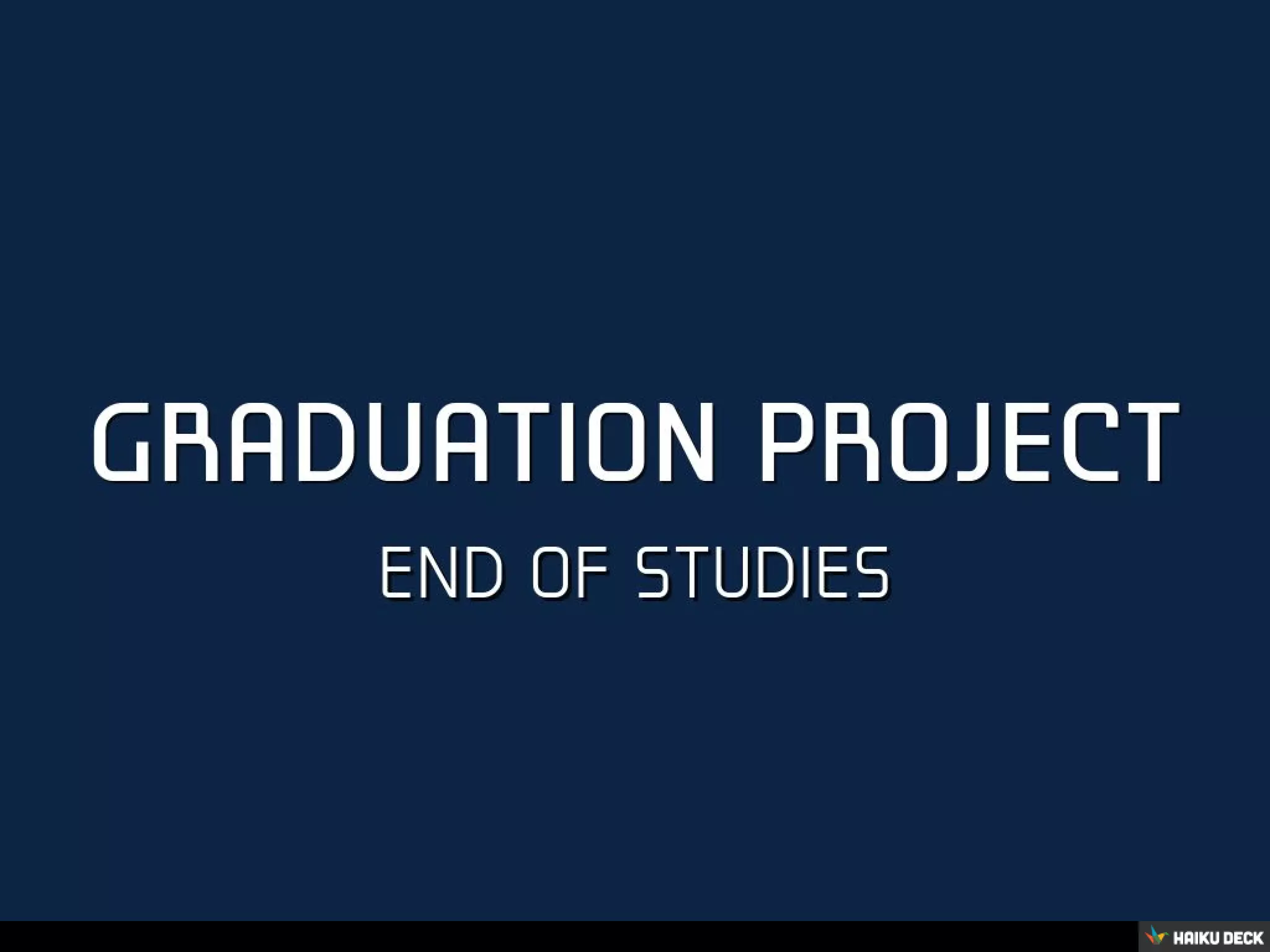 Graduation Project | PPT