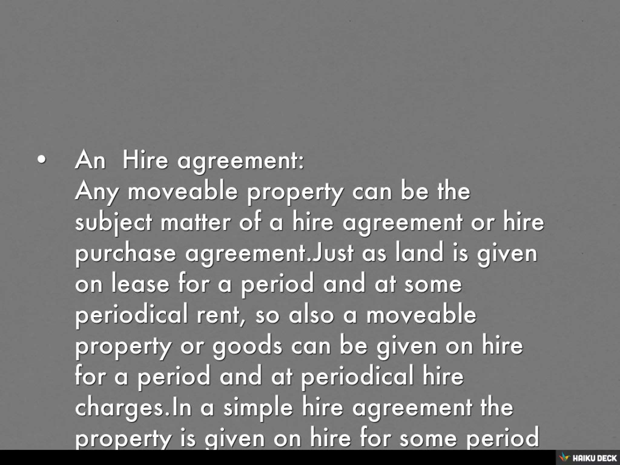 HIRE AND HIRE PURCHASE AGREEMENT | PDF