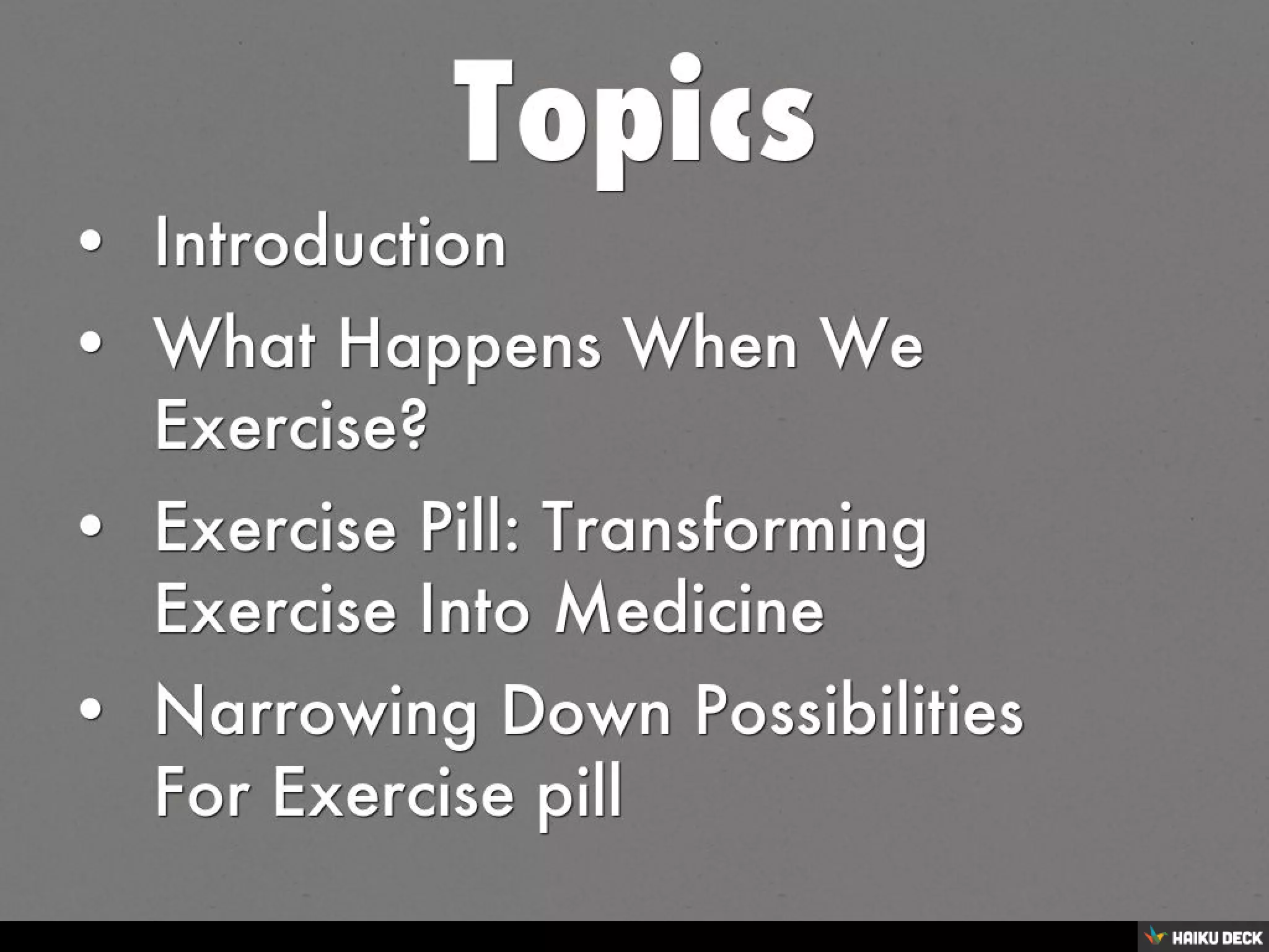 EXERCISE PILL COULD BECOME A REALITY SOON | PDF