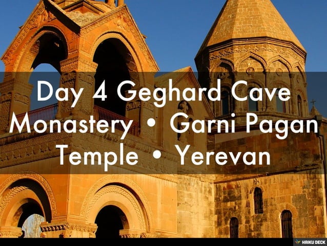 Sightseeing Around Yerevan | PPT