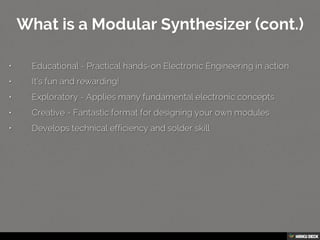 Modular Synth Ppt