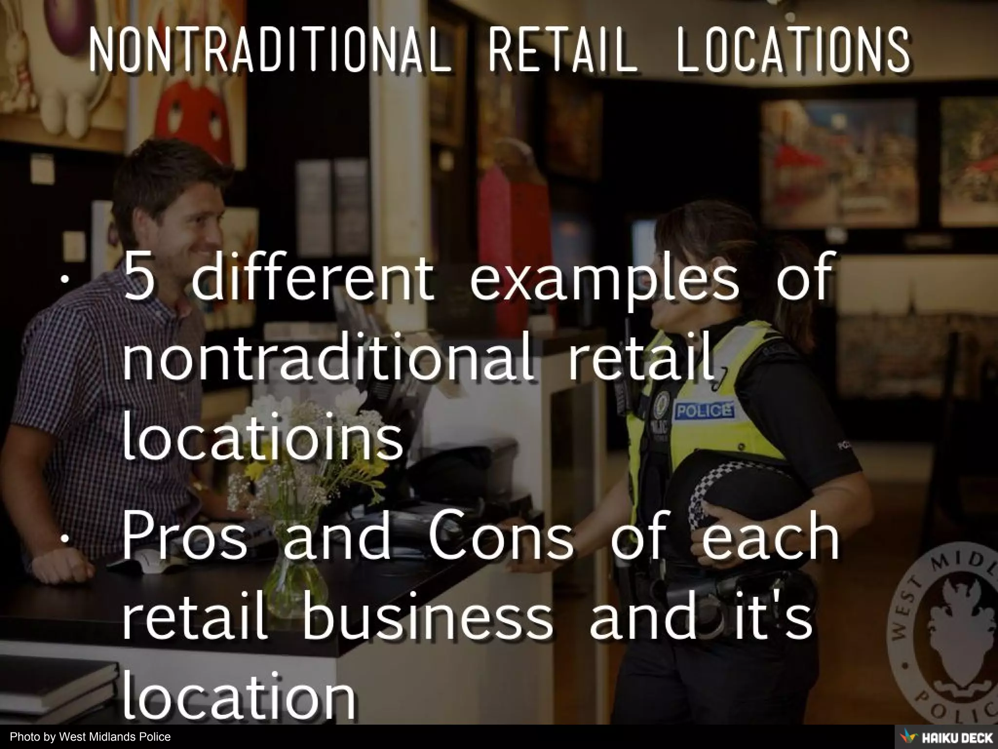 Nontraditional Locations | PDF