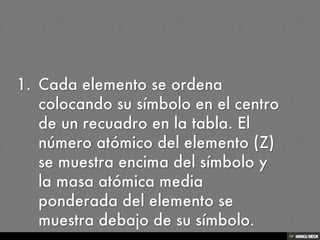 INTRODUCCIÓN A LA TABLA PERIÓDICA DE LOS ELEMENTOS | PDF