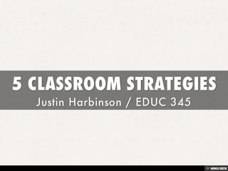 5 CLASSROOM STRATEGIES | PDF
