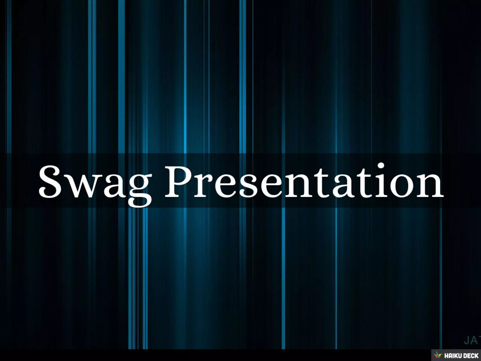 Swag Presentation | PDF