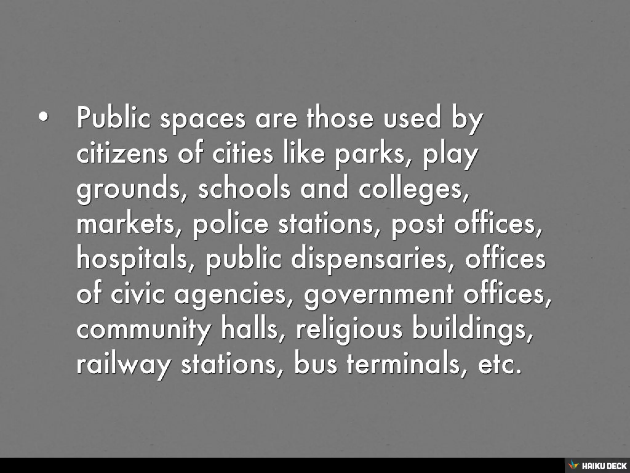 PUBLIC SPACES IN CITIES | PDF