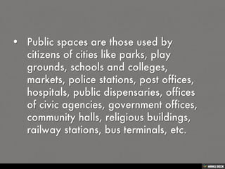 PUBLIC SPACES IN CITIES | PDF