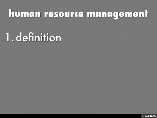 human resource management | PDF