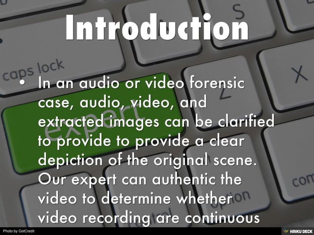 Forensic Audio and Video Analysis | PDF