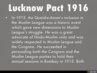 Lucknow Pact 1916 | PDF