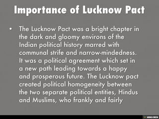 Lucknow Pact 1916 | PDF