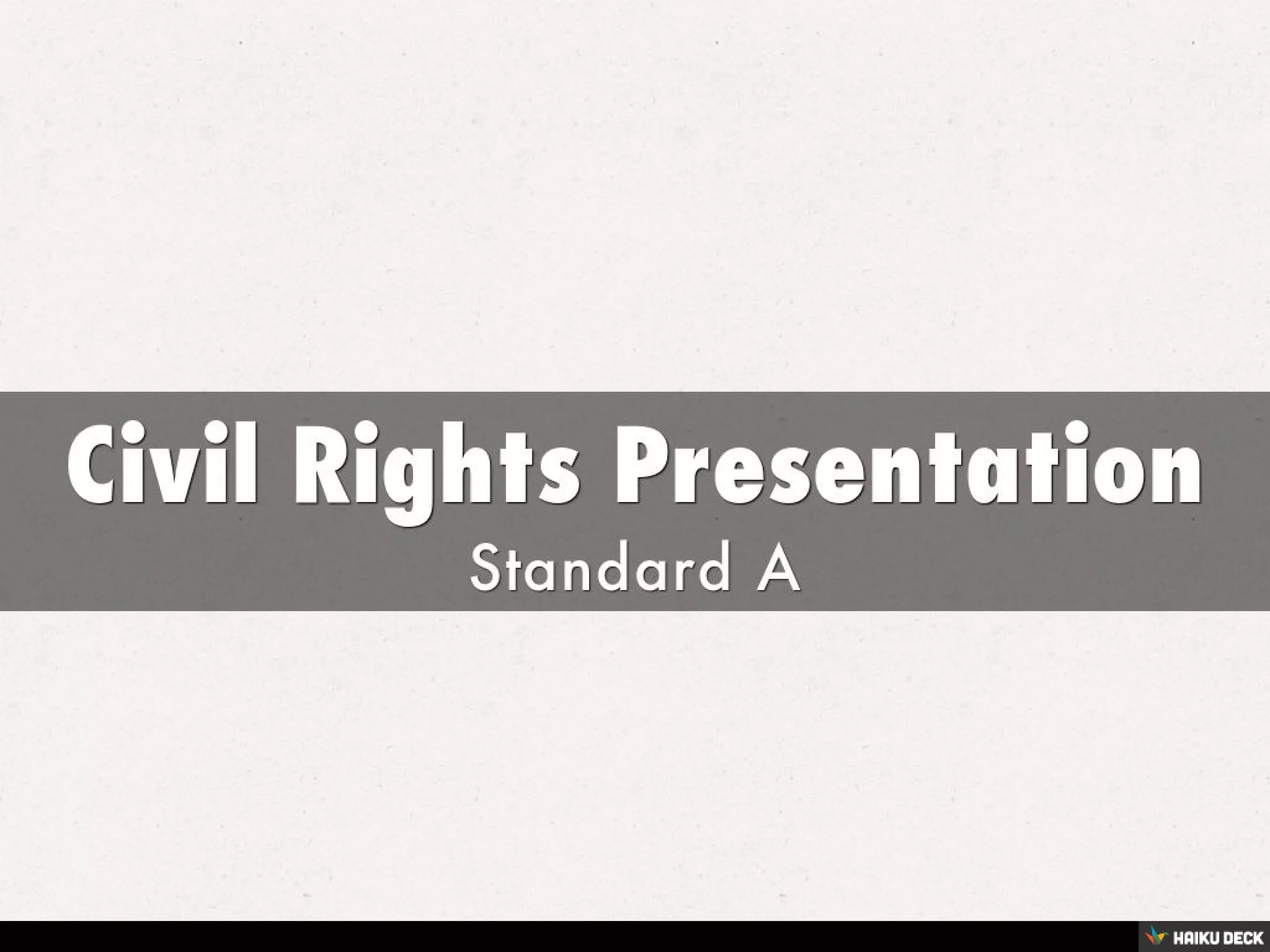 Civil Rights Presentation | PPT