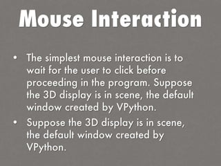 keyboard and mouse events | PPT