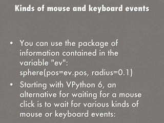 keyboard and mouse events | PPT
